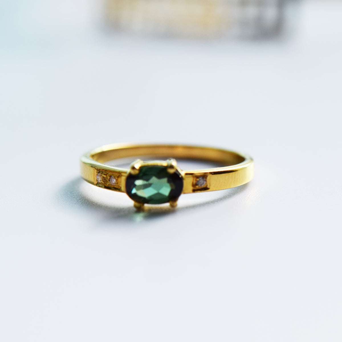 Shades of Green Ring – Malath Gallery Designs